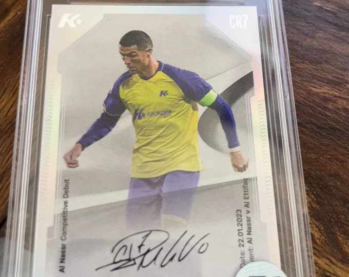Cristiano Ronaldo Autograph Player Card Al Nassr - Etsy