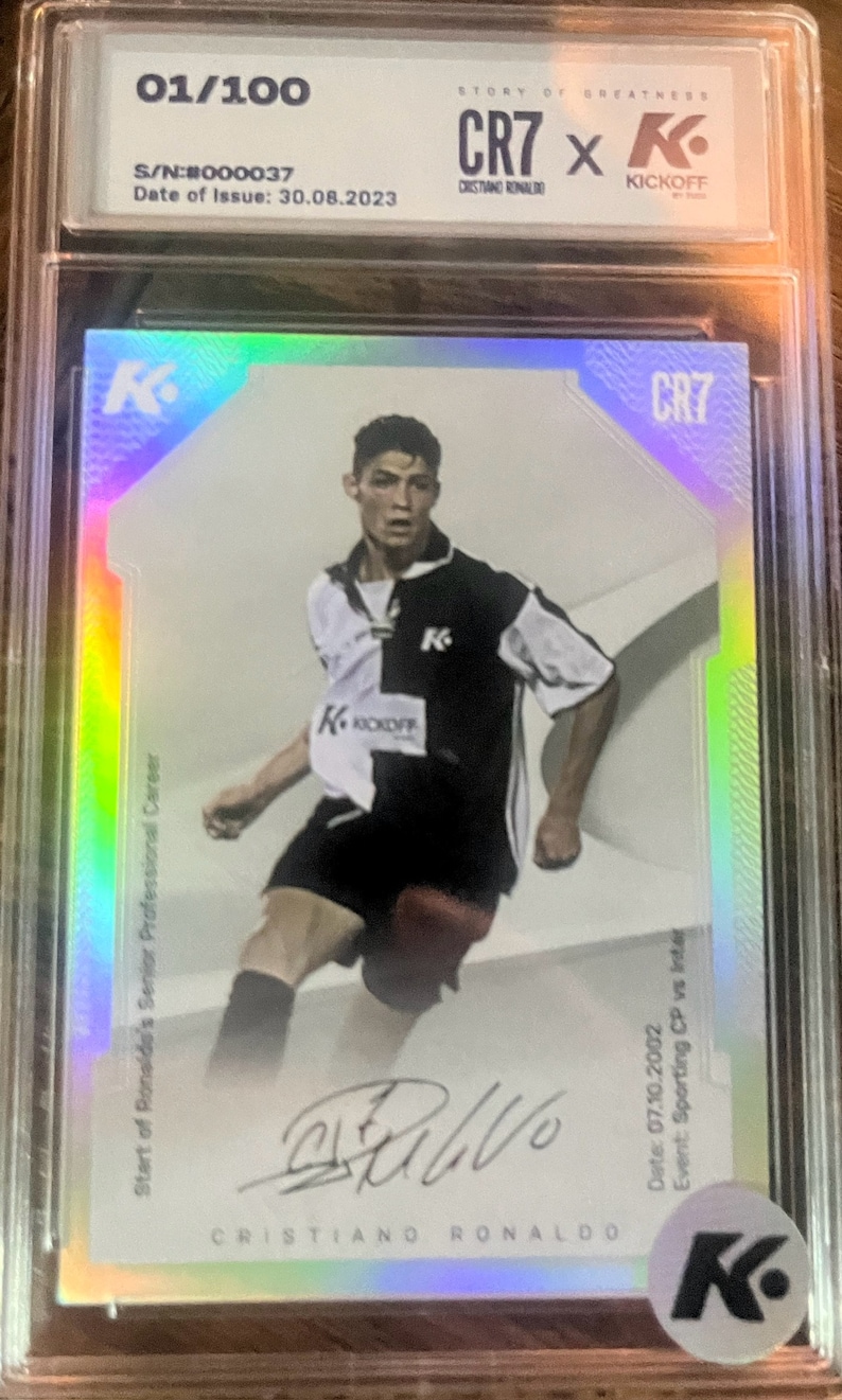 Cristiano Ronaldo Autograph – Signed Sporting Lisbon Card – Portugal ...