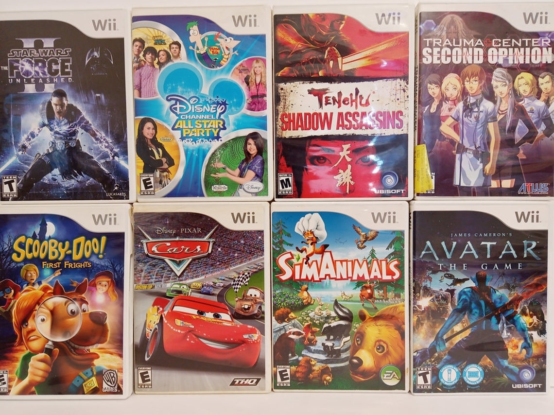 Nintendo Wii Kids Games Family Avatar, Scooby Doo, Cars, Sim Animals ...