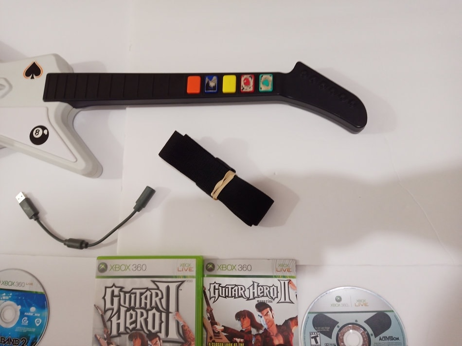 Guitar Hero II Xplorer X-plorer Rock Band Controller Bundle Lot Dongle ...