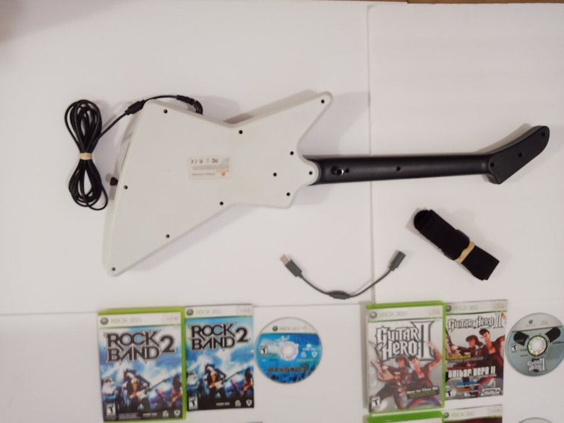 Guitar Hero II Xplorer X-plorer Rock Band Controller Bundle Lot Dongle ...