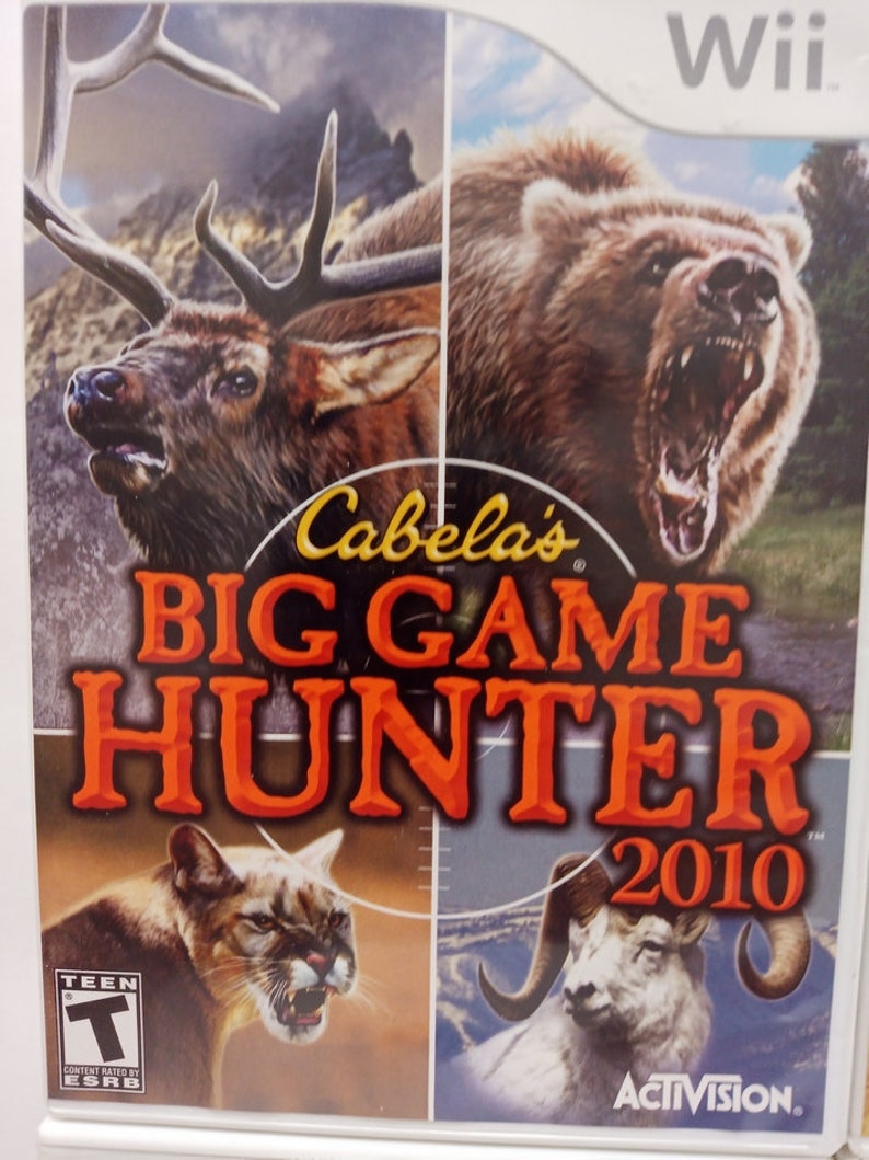 Nintendo Wii Hunt Fishing Survival Games Cabela's Collection Rapala ...