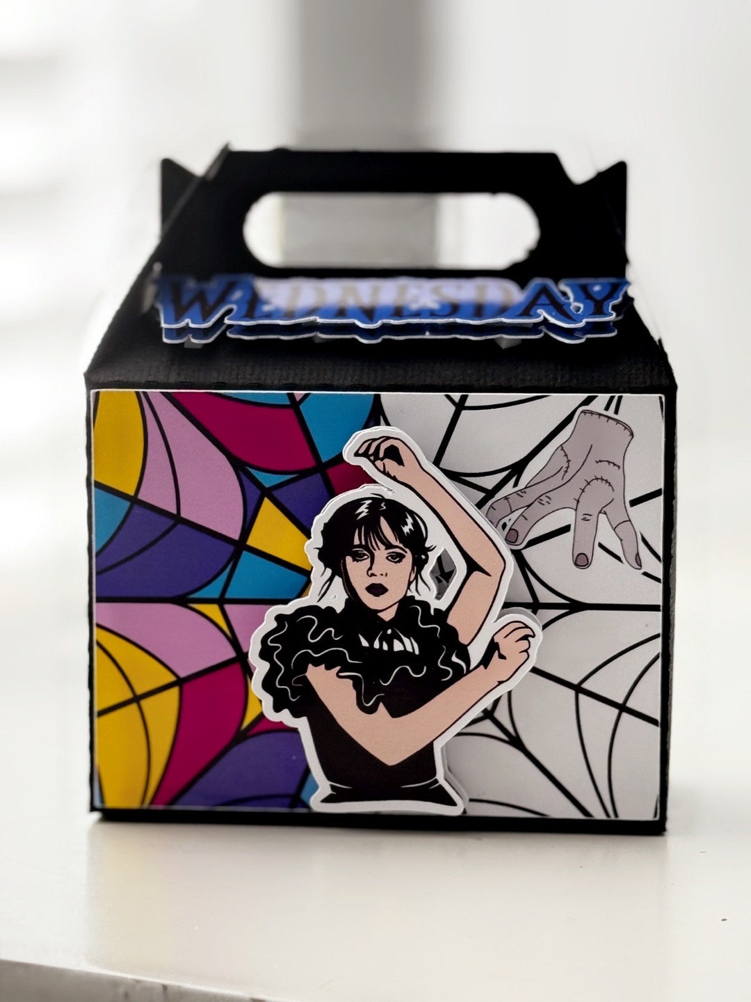 Mini Gable Box, Wednesday Addams Gable Box, Party Favor, Wednesday ...