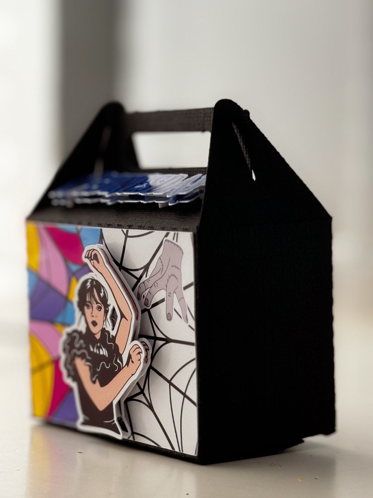 Mini Gable Box, Wednesday Addams Gable Box, Party Favor, Wednesday ...