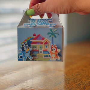 Mini Gable Box, Bluey Gable Box, Party Favor, Bluey Party Decorations ...