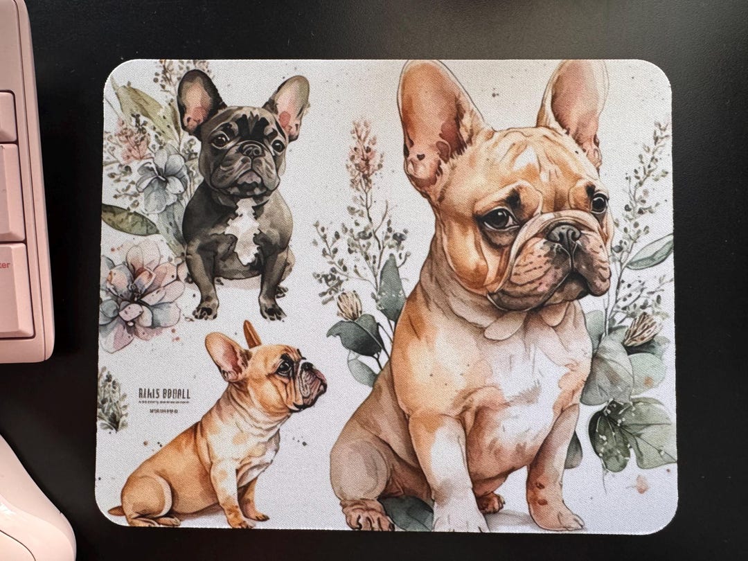 Mouse Pad, Dog Mouse Pad, Frenchie Mouse Pad - Etsy