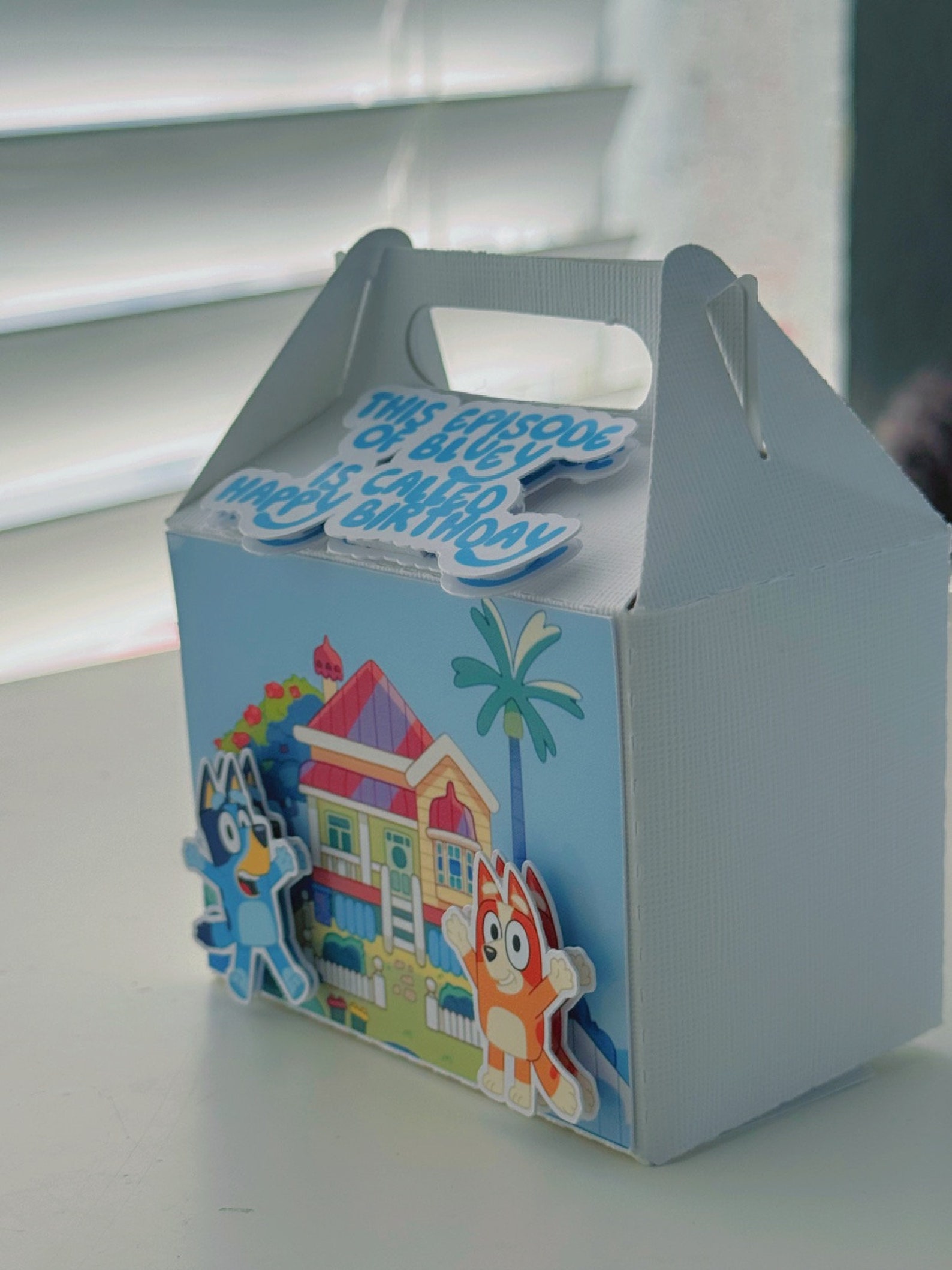 Mini Gable Box, Bluey Gable Box, Party Favor, Bluey Party Decorations ...