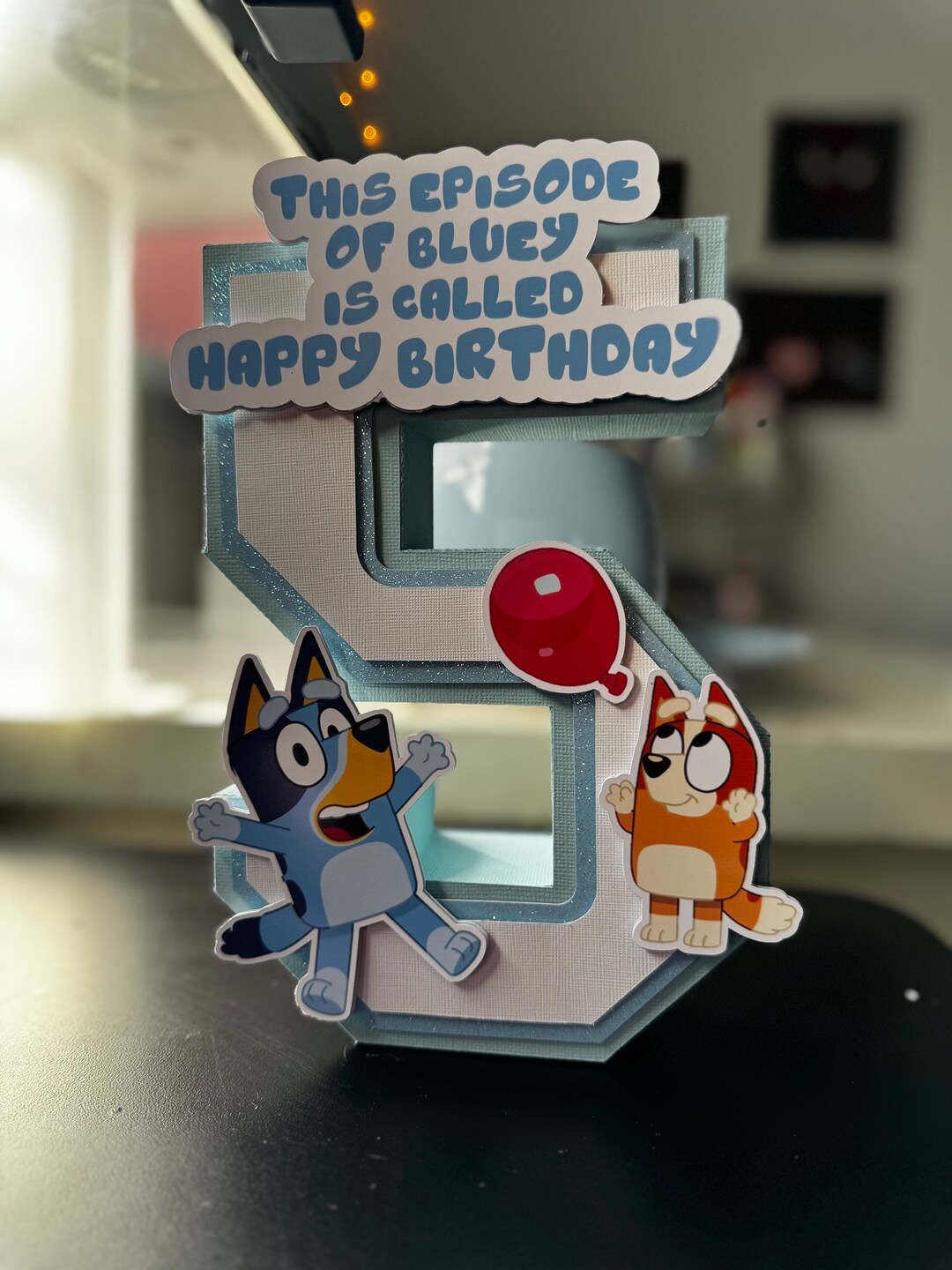 Bluey 3d number, Bluey 3d letter, party decor, Disney, bluey, birthday ...