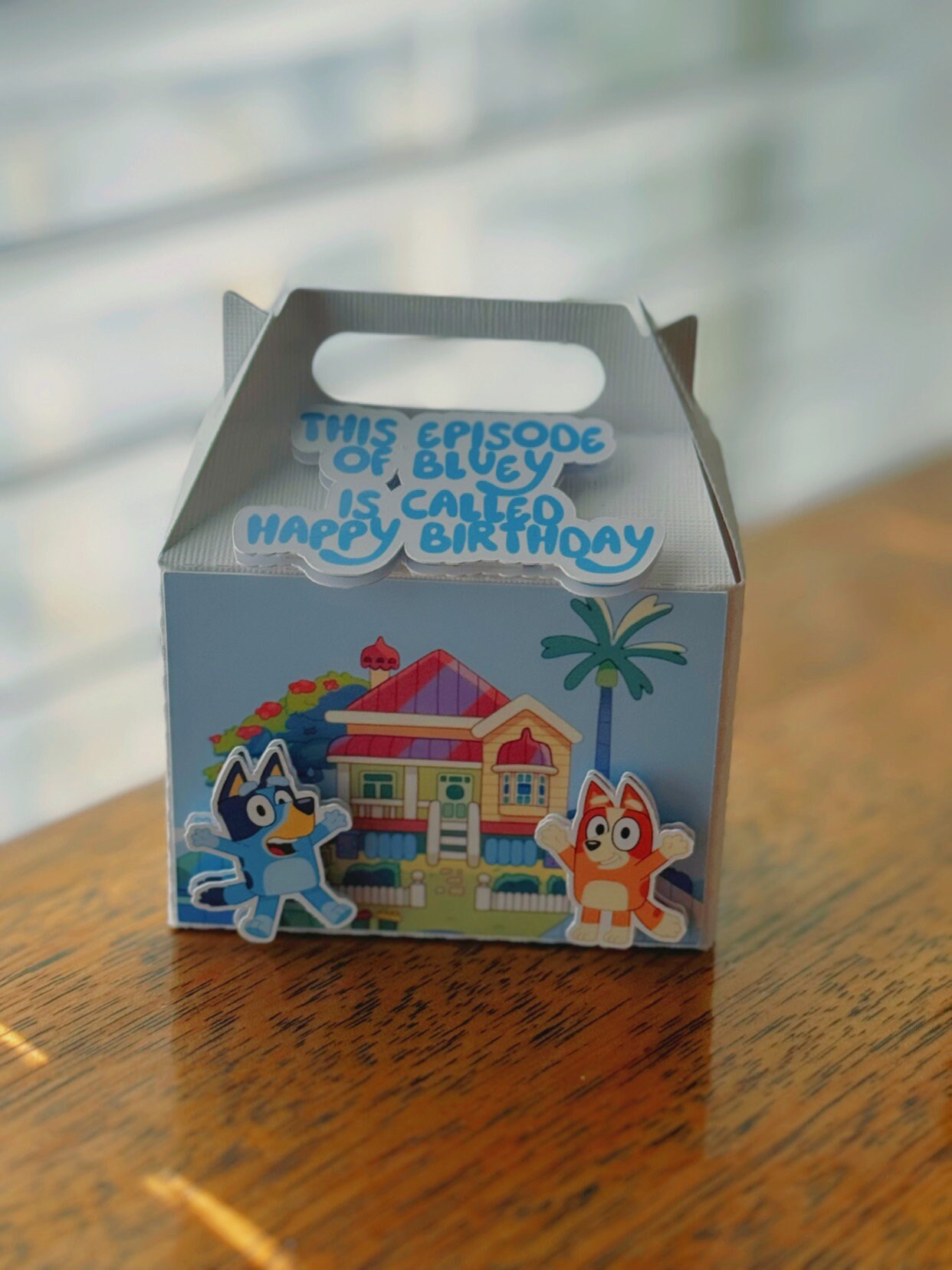 Mini Gable Box, Bluey Gable Box, Party Favor, Bluey Party Decorations ...