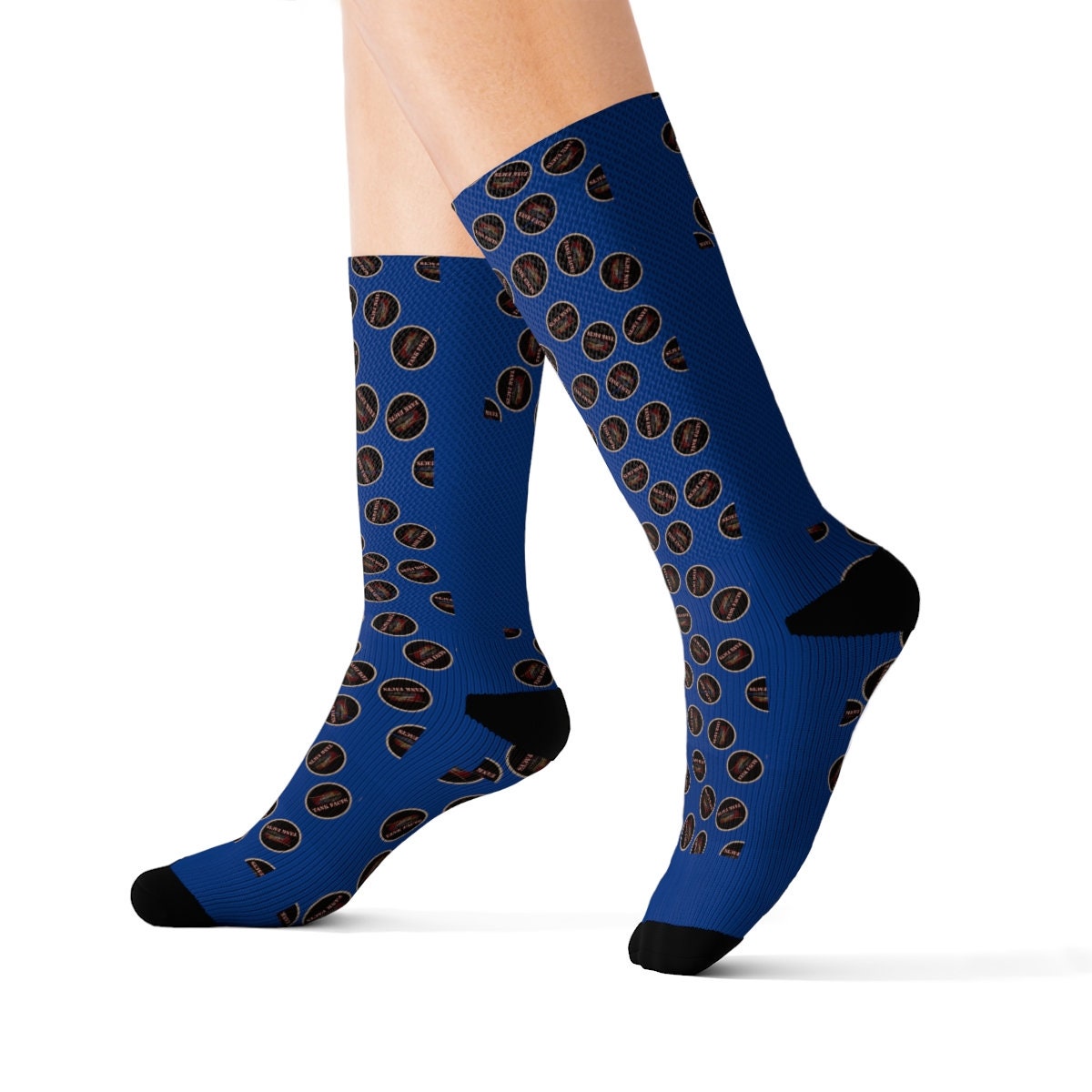 Tank Facts Multi Logo Socks - Blue - Etsy