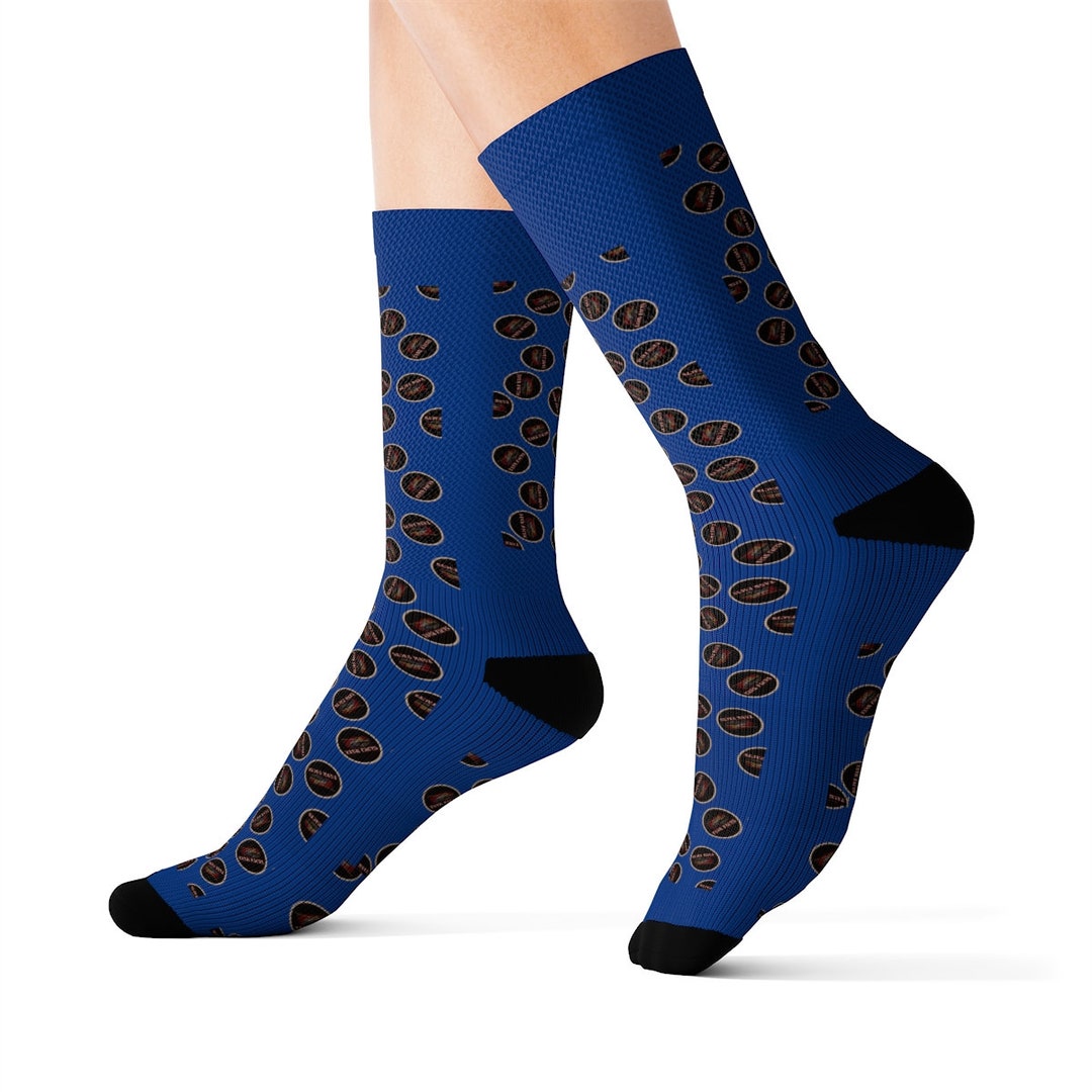 Tank Facts Multi Logo Socks - Blue - Etsy
