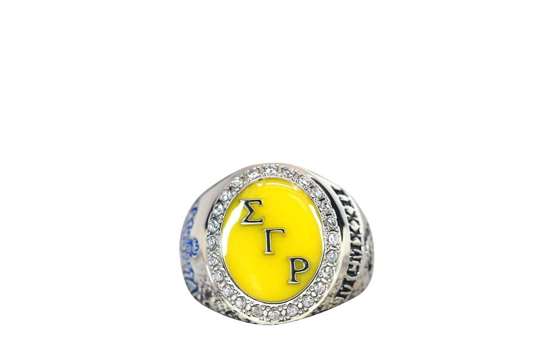Sigma Gamma Rho Sorority Ring (ΣΓΡ) - Flower Series - Etsy