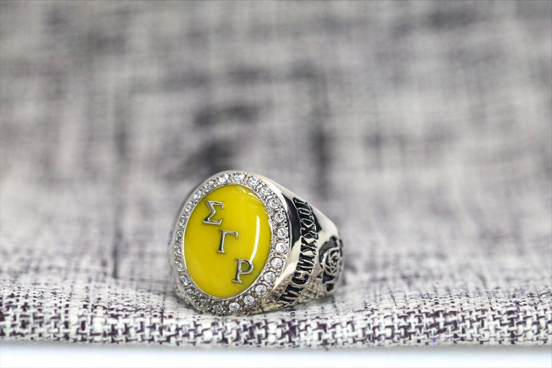 Sigma Gamma Rho Sorority Ring (ΣΓΡ) - Flower Series - Etsy
