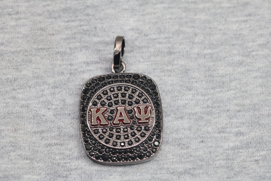 Kappa Alpha Psi Black Pendant Necklace (ΚΑΨ) - Shine Series - Etsy