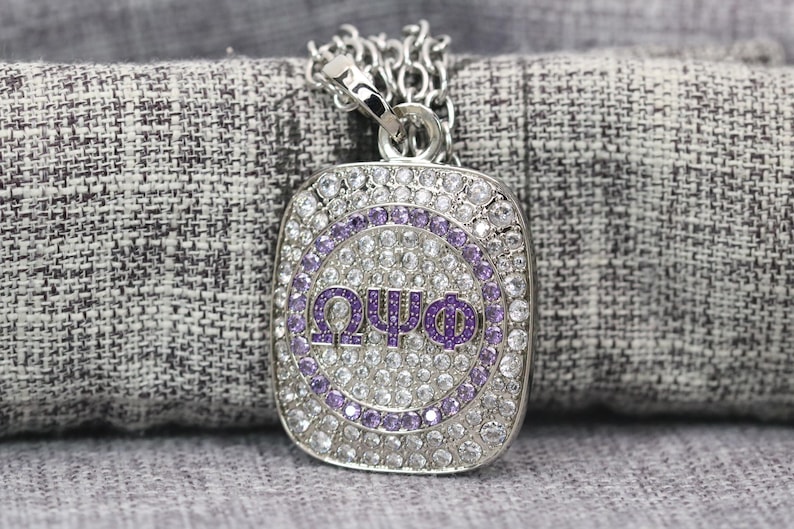 Omega Psi Phi Pendant Necklace (ΩΨΦ) - Big Boy Series, Silver - Etsy