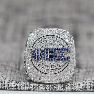 Phi Beta Sigma Fraternity Ring Blue Stones ΦΒΣ Shine - Etsy