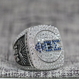 Phi Beta Sigma Fraternity Ring Blue Stones ΦΒΣ Shine - Etsy