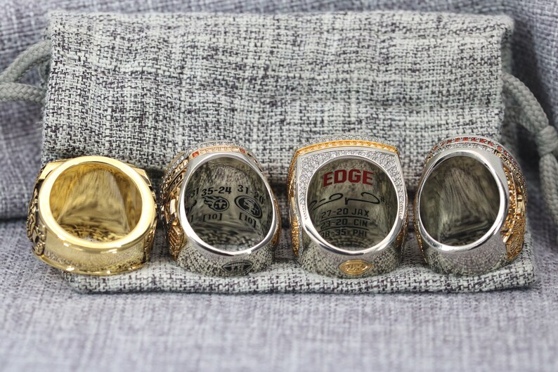 Kansas City Chiefs Super Bowl Ring Set 1969, 2020, 2023, 2024 Premium ...