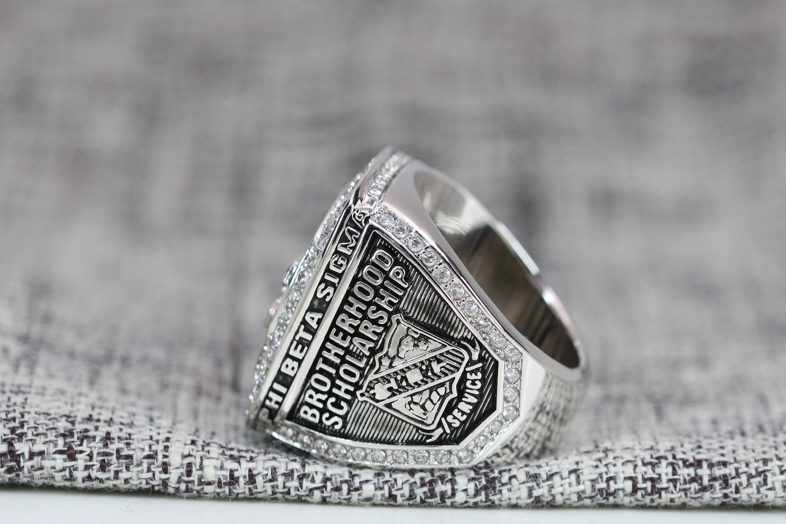 Phi Beta Sigma Fraternity Ring Blue Stones ΦΒΣ Shine - Etsy