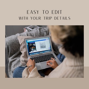 Travel Itinerary Editable Template, Printable, Digital Template ...