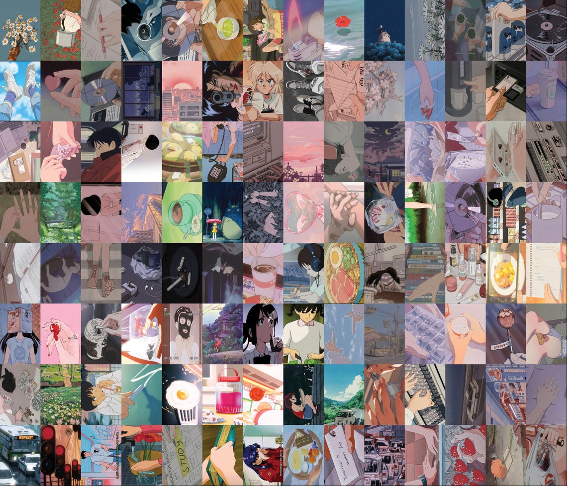 112PCS Anime Wall Collage Kit 90s Anime Aesthetic Retro - Etsy