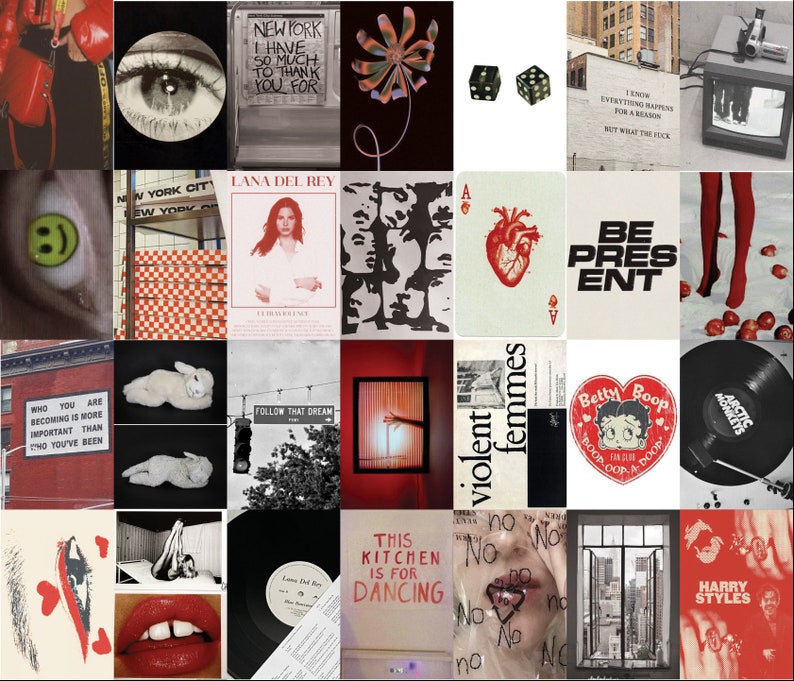 112PCS Downtown Girl Aesthetic Wall Collage Kit 90s / Grunge - Etsy