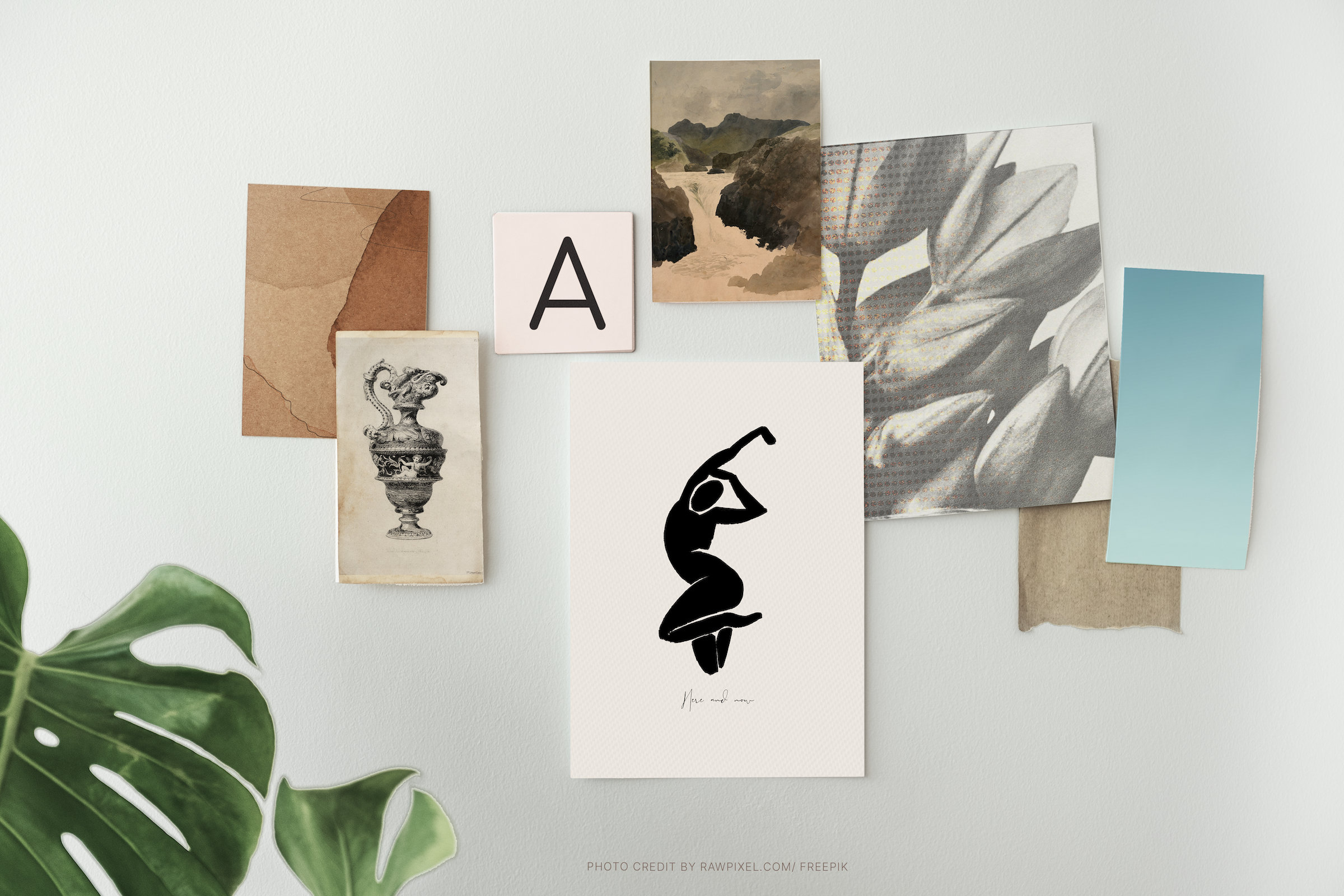 Here and Now Calming Printable Poster Minimalist Art Yoga - Etsy