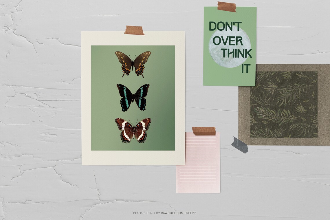 3 Piece Wall Art, Sage Green Poster, Wall Collage, Botanic Pattern, Don ...