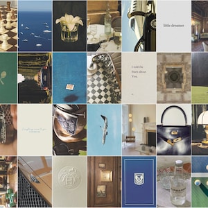 112PCS, Old Money Aesthetic Collage Kit, Preppy Vintage Luxury, Retro ...