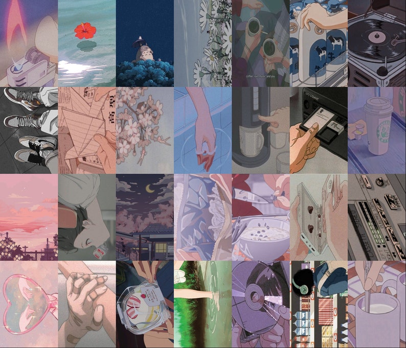 112PCS Anime Wall Collage Kit 90s Anime Aesthetic Retro - Etsy