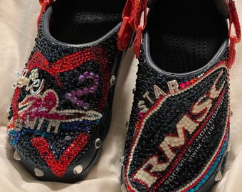 Women's Blinged Crocs- "team Spirit" - Etsy