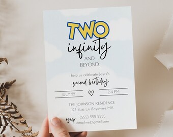 Two Infinity and Beyond Invitation, Two Infinity and Beyond Birthday ...