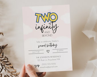 Two Infinity and Beyond Invitation, Two Infinity and Beyond Birthday ...