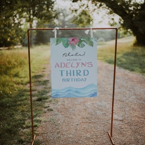 Moana Welcome Sign, Editable Moana Welcome Poster, Kids Moana Party ...