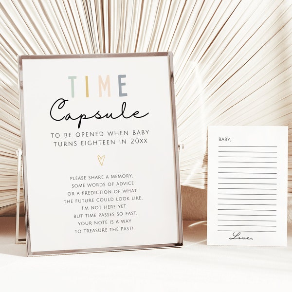 Editable Time Capsule Template - Etsy