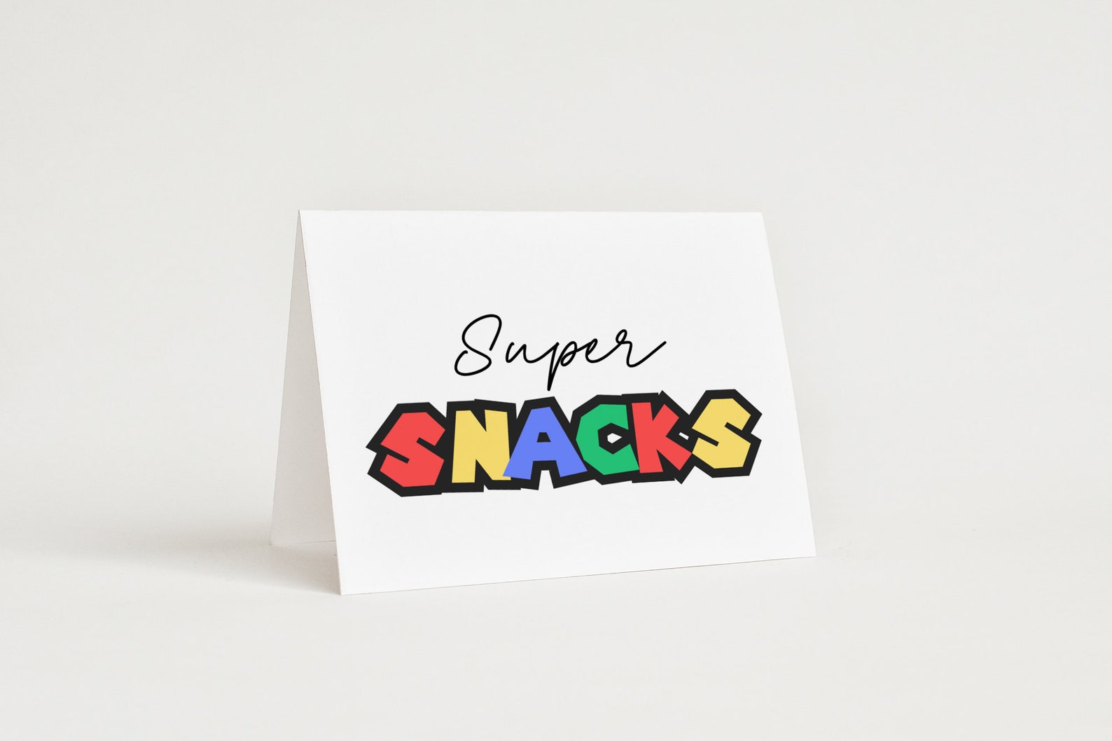 Mario Food Labels, Super Mario Food Tents, Modern Mario Food Tents ...