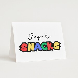 Mario Food Labels, Super Mario Food Tents, Modern Mario Food Tents ...