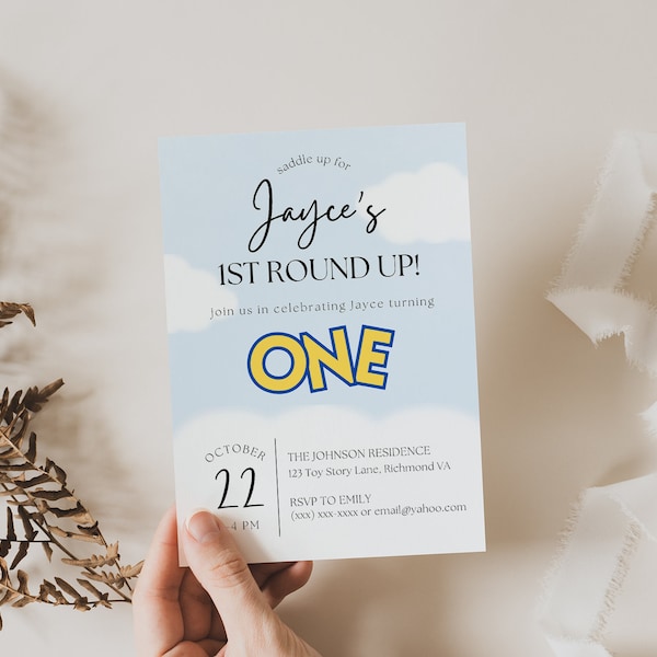 Woody Roundup Birthday Invitation - Etsy