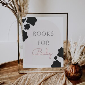 Cow Print Baby Shower Sign Bundle, Cow Baby Theme, Baby Shower Signs ...
