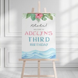 Moana Welcome Sign, Editable Moana Welcome Poster, Kids Moana Party ...