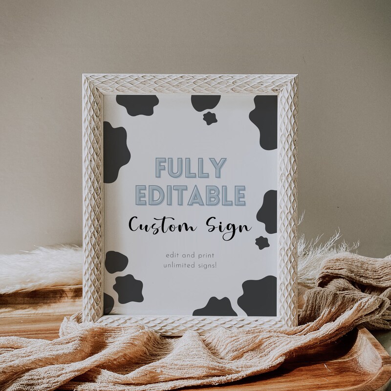 Cow Sign - Etsy