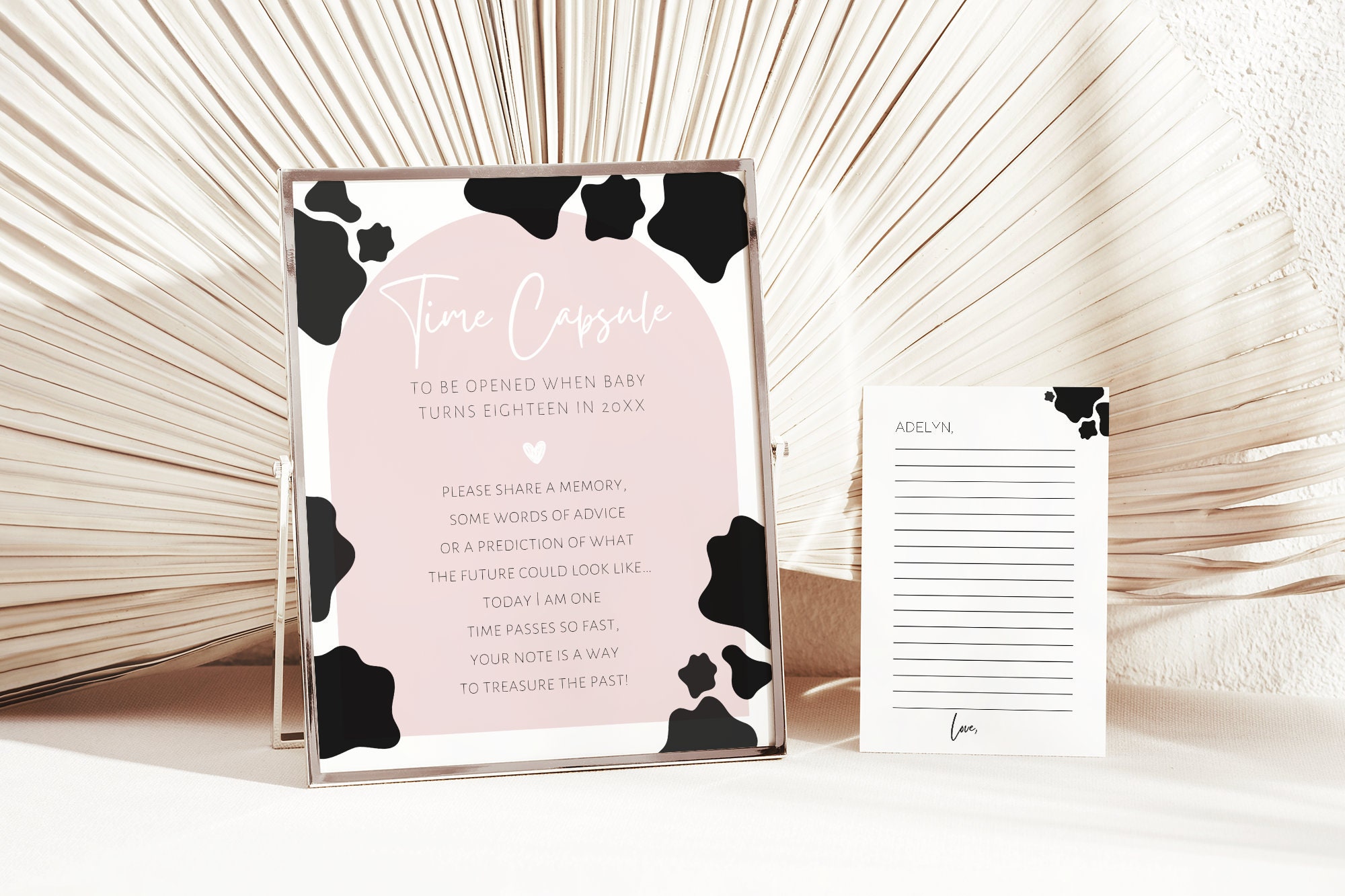 BUNDLE Holy Cow I'm One Invitation, Cow Print Invitation, Farm Birthday ...