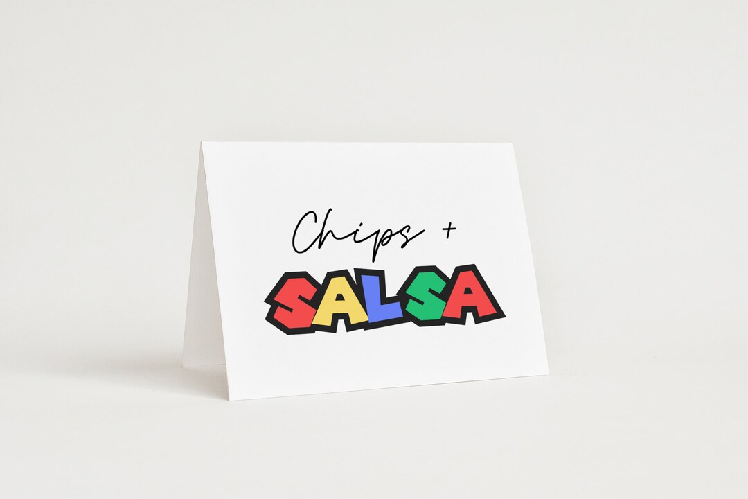 Mario Food Labels, Super Mario Food Tents, Modern Mario Food Tents ...