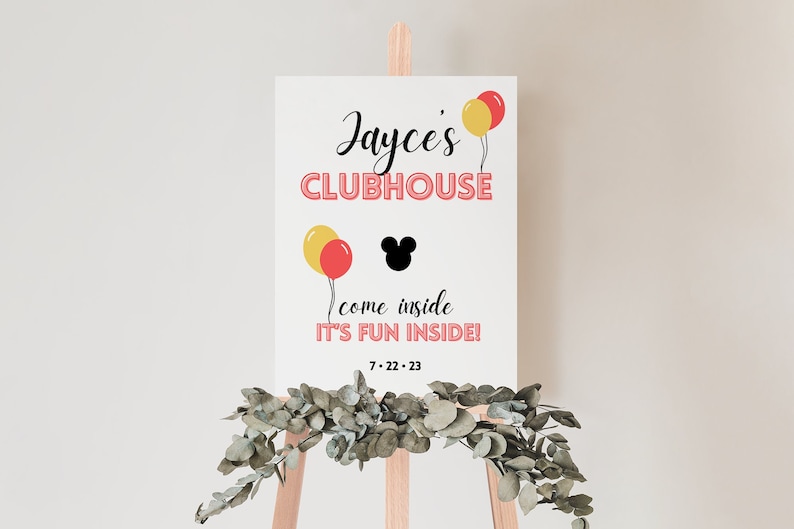 Mickey Mouse Welcome Sign Mickey Mouse Welcome Board Mickey - Etsy