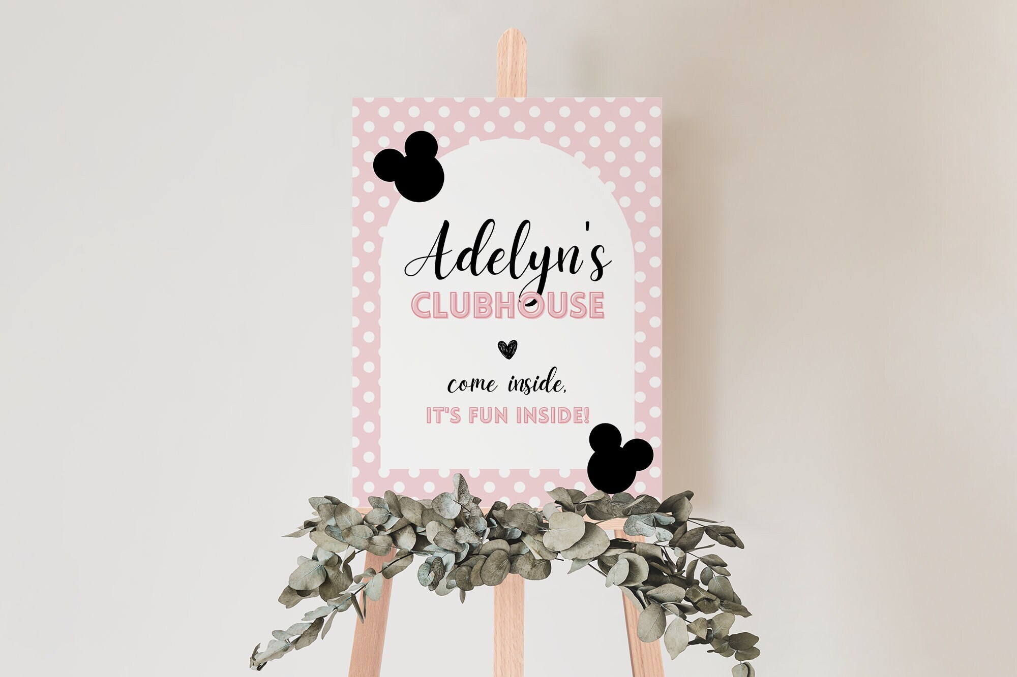 Minnie Mouse Pink Welcome Sign Minnie Mouse Pink Welcome - Etsy