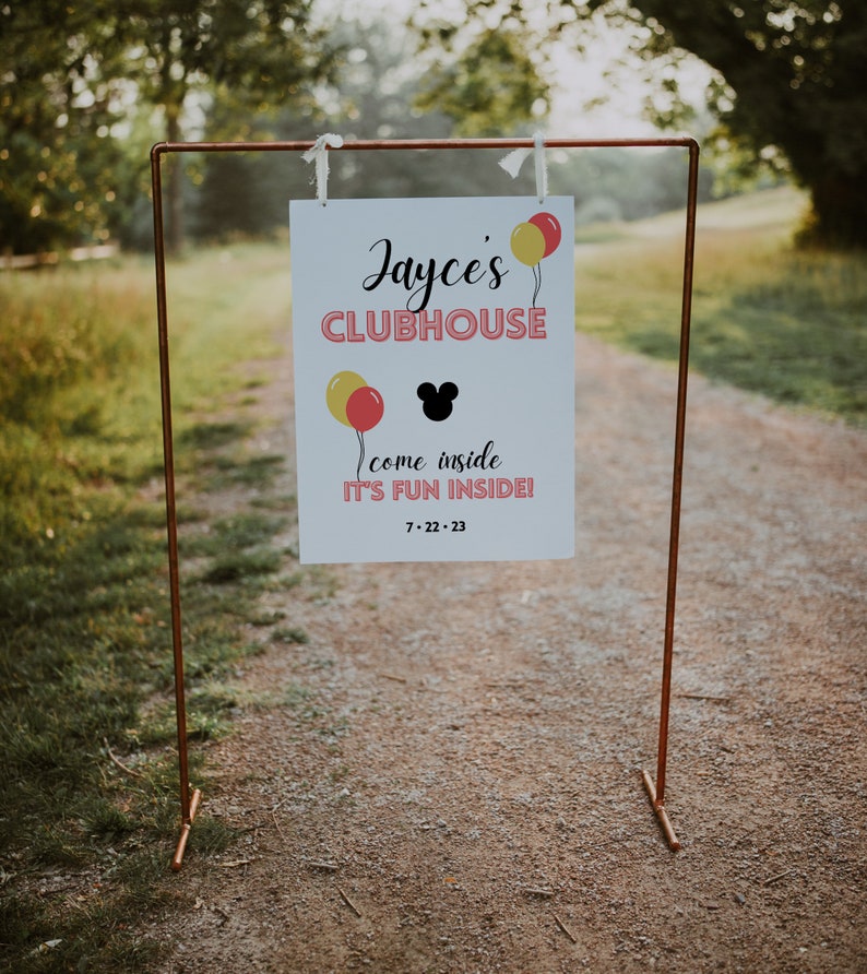 Mickey Mouse Welcome Sign Mickey Mouse Welcome Board Mickey - Etsy