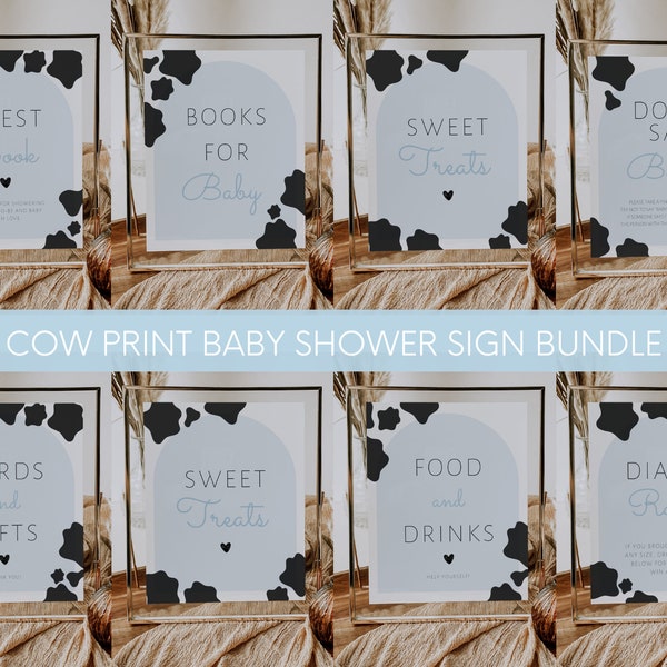 Cow Print Baby - Etsy