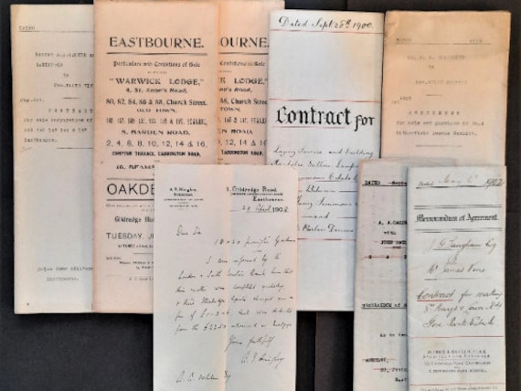 Manuscript Typed or Printed English Documents. Early 19th - Etsy