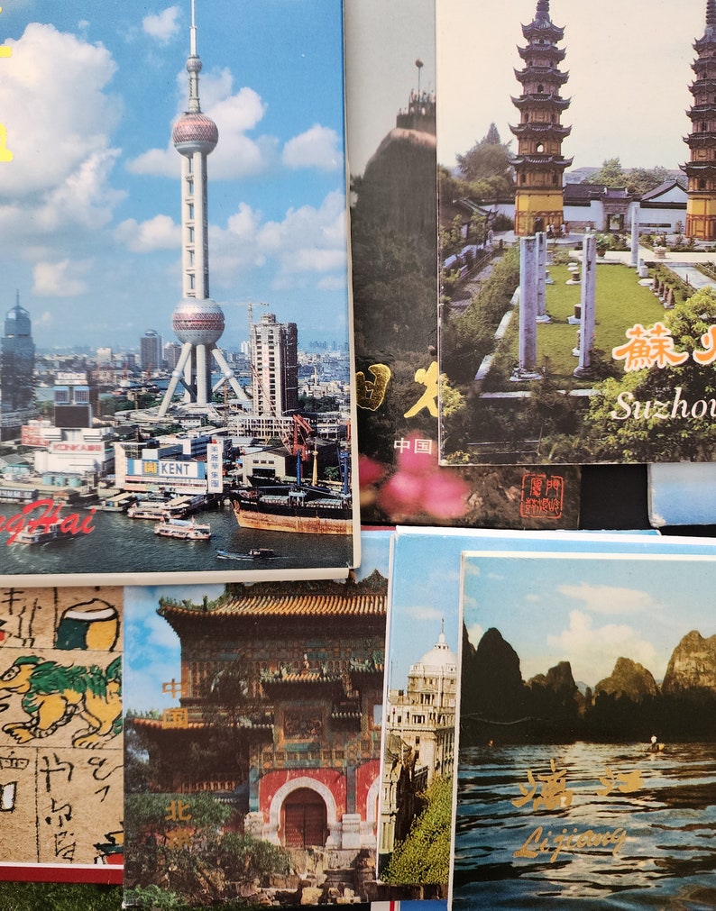 Vintage Chinese Postcards – Architecture, Temples, Gardens & Tourist ...