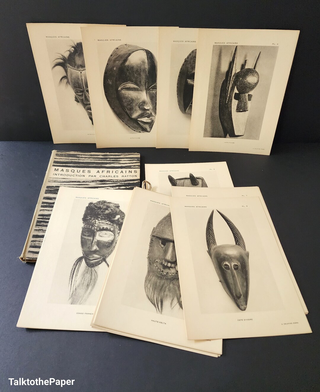 Vintage Book. African Masks masques Africains. Rare Paris African Art ...